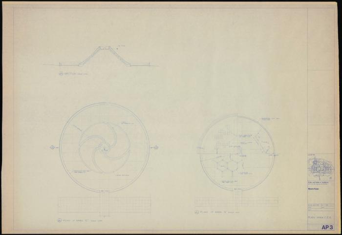 The Isamu Noguchi Archive Document Plan Area C And E Moerenuma Koen